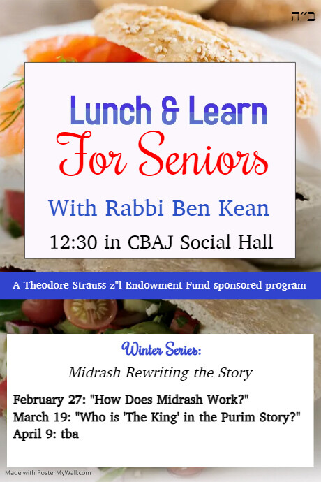 Lunch and Learn Poster bagel lunch | PosterMyWall