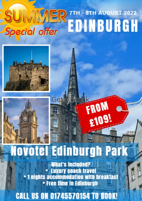eDINBURGH sUMMER sPECIAL | PosterMyWall