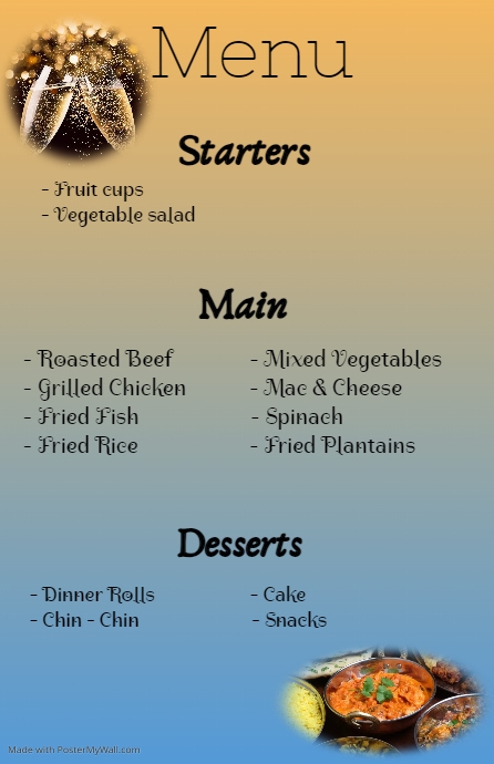 GREEN AESTHETIC MENU | PosterMyWall