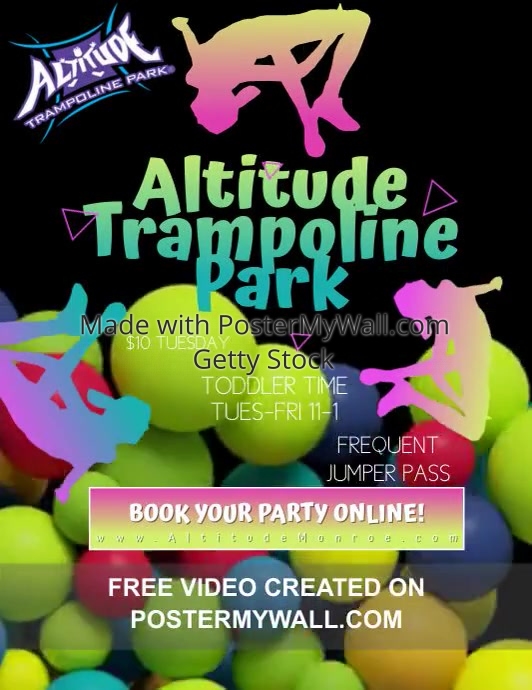 Copy of Indoor Jump Park Bounce Video Flyer | PosterMyWall