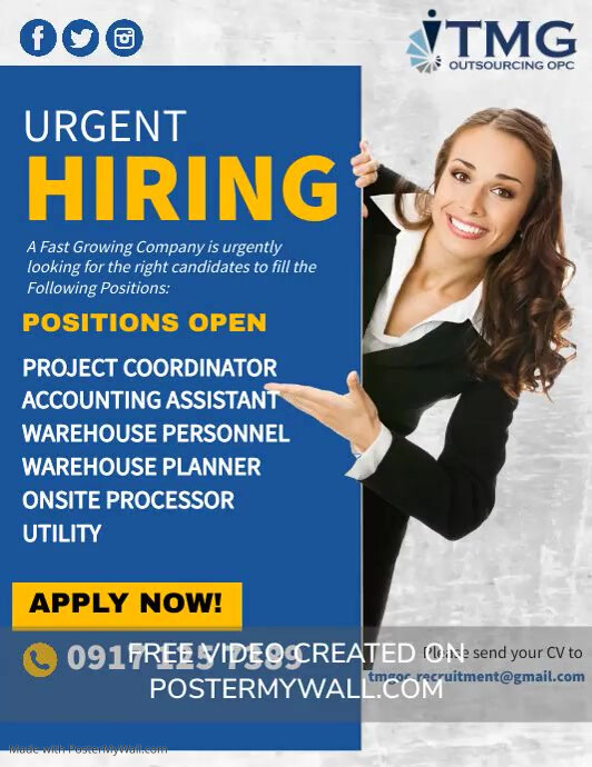 Copy of Job Hiring Ads | PosterMyWall