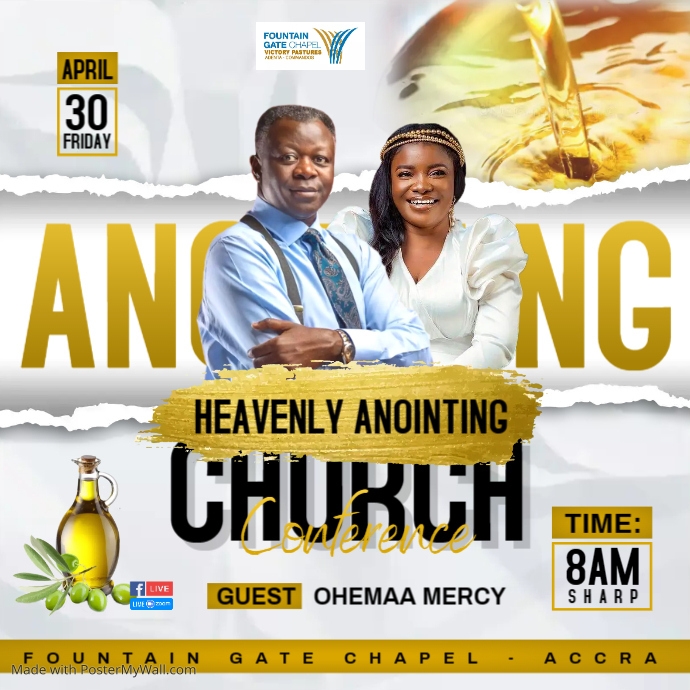 Anointing Service Church Flyer Template | PosterMyWall