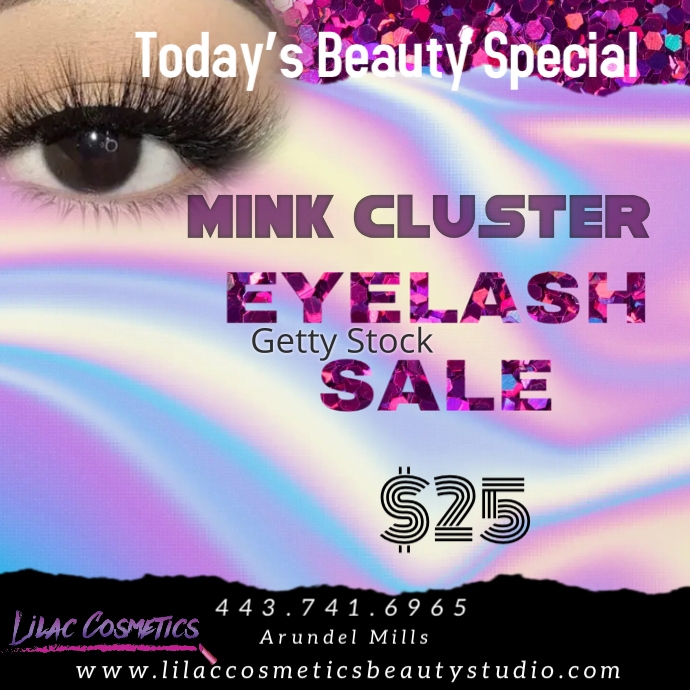 Copy of Hologram Online Classes Eyelash Glitter Ad | PosterMyWall