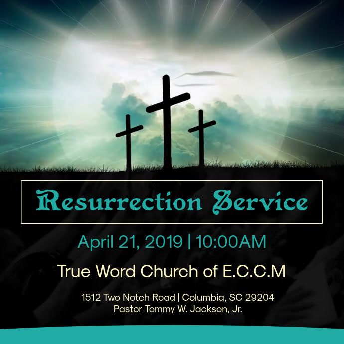 Resurrection Services 2019 | PosterMyWall