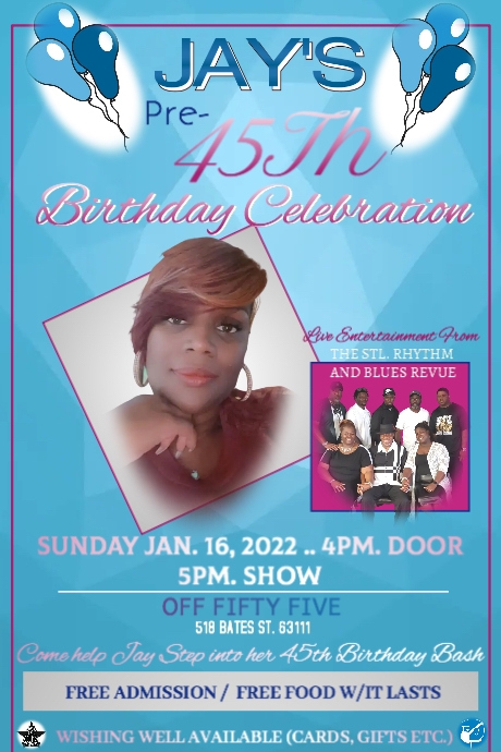 Copy of blue club party poster template | PosterMyWall