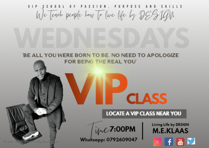 VIP Class | PosterMyWall