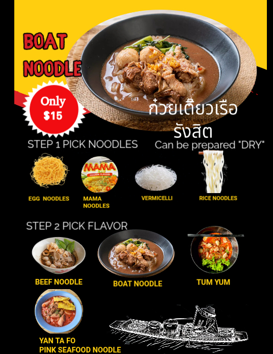 BOAT NOODLE MENU (1) | PosterMyWall