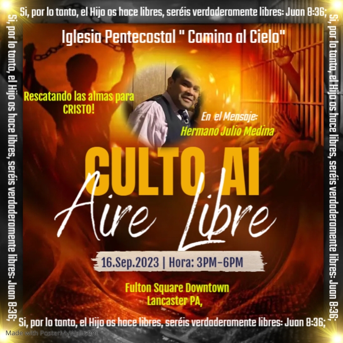 culto aire libre | PosterMyWall
