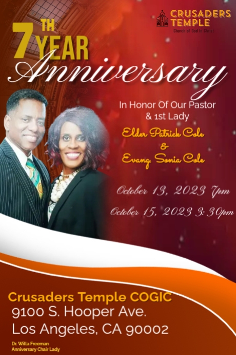 Church Anniversary | PosterMyWall