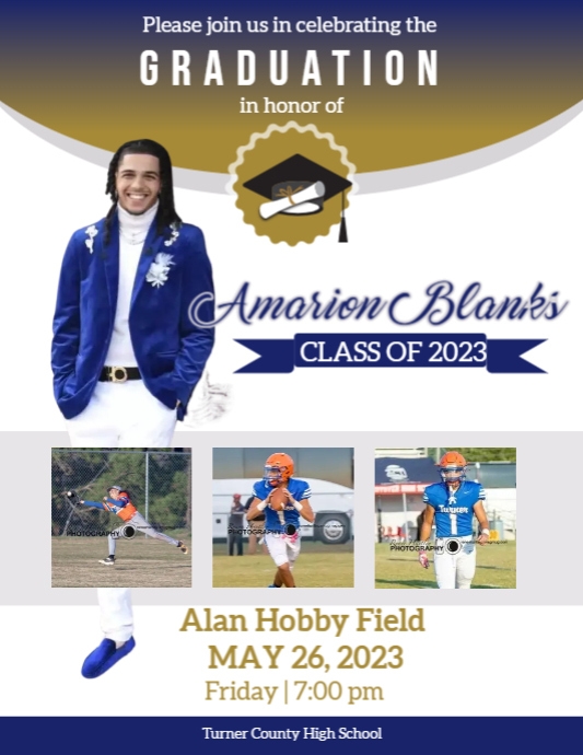 Graduation Invitation Sample | PosterMyWall