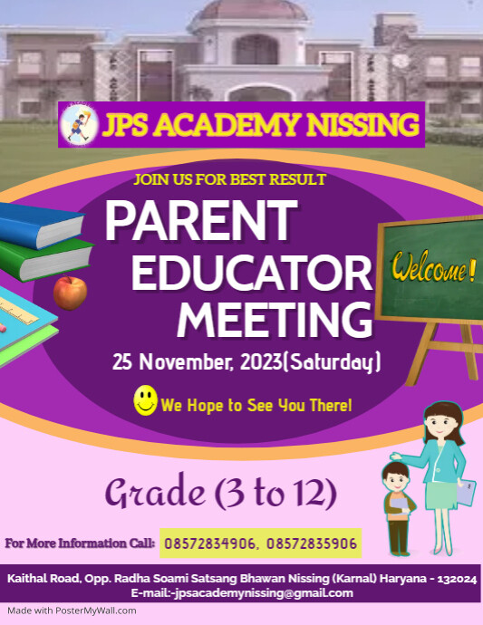 Parent Meeting Flyer | PosterMyWall