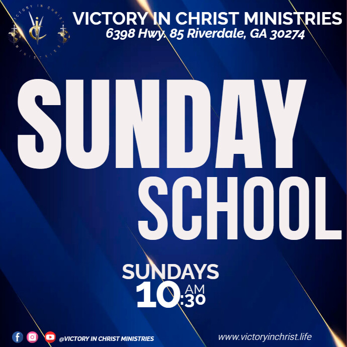 NEW SUNDAY SCHOOL TIME | PosterMyWall