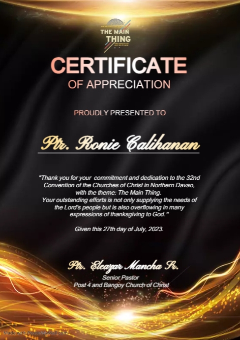 Certificate of appreciation design | PosterMyWall