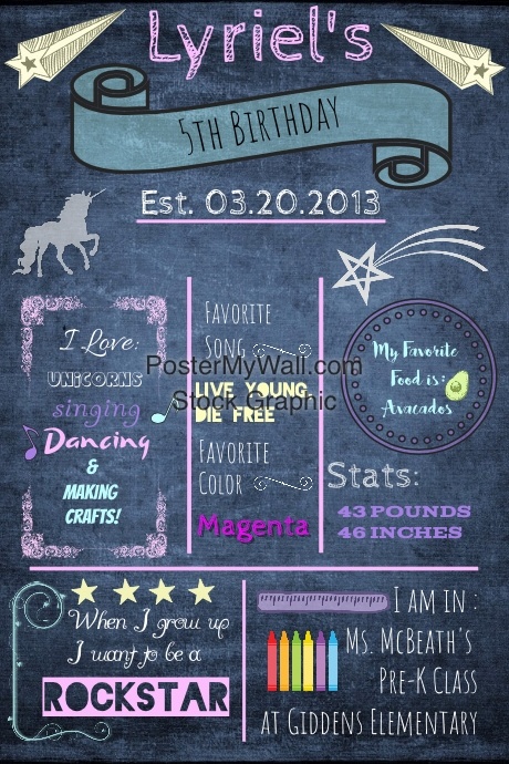 Copy of Birthday Girl Brag Poster | PosterMyWall