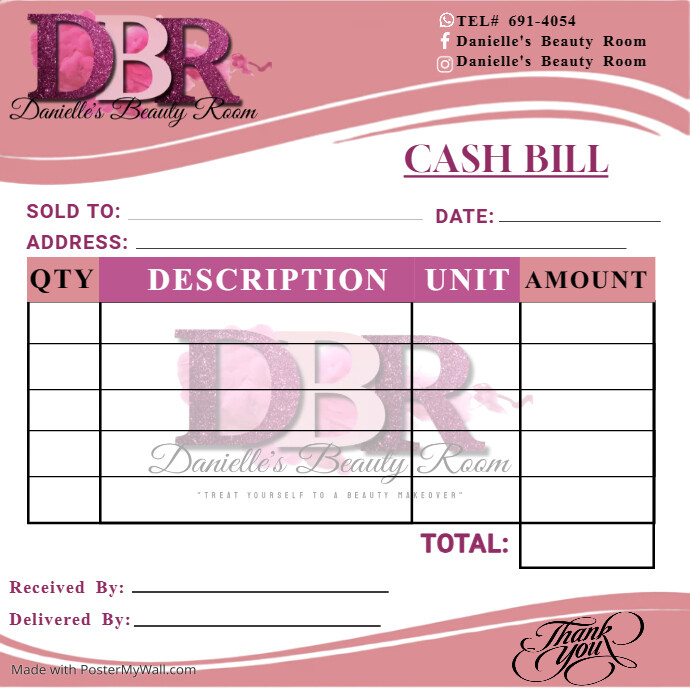 Invoice Template Design | PosterMyWall