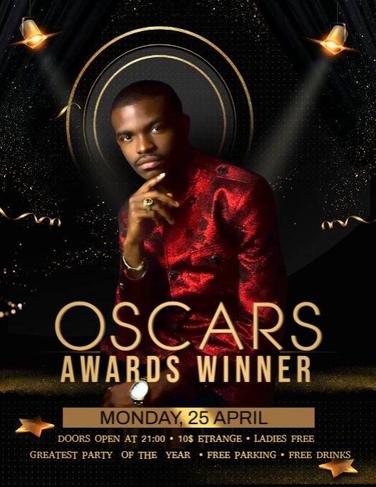 Copy of Oscars Awards Flyer | PosterMyWall