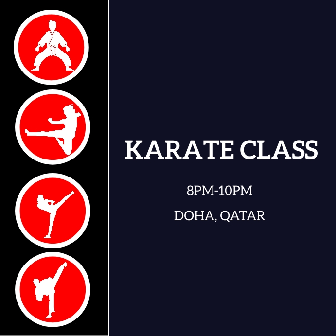 13 KARATE Template | PosterMyWall
