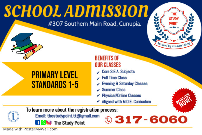 Kindergarten Admissions Poster Template | PosterMyWall