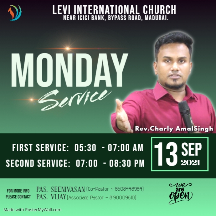 Copy of We are Opening for Church | PosterMyWall