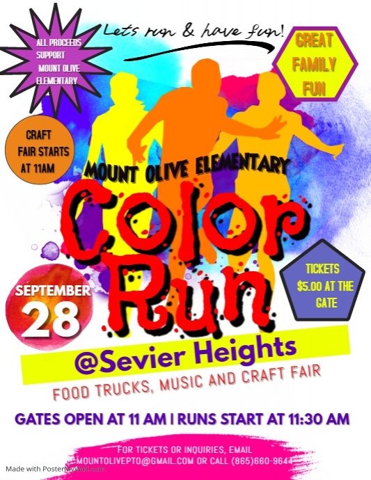 Copy of Color Run Flyer | PosterMyWall