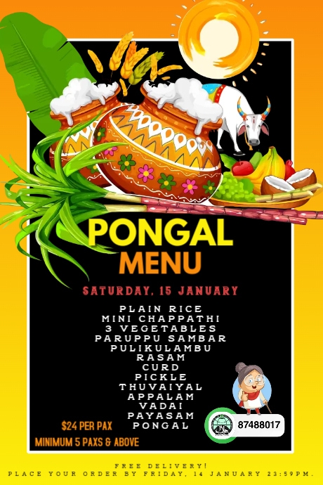 Copy of Happy Pongal Poster | PosterMyWall