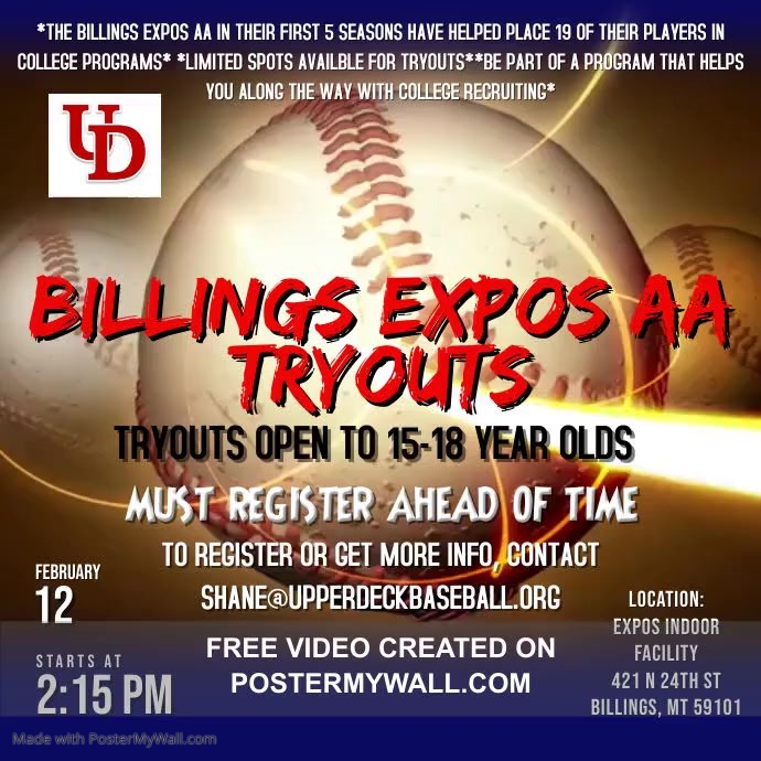 Copy of Baseball video ad template | PosterMyWall