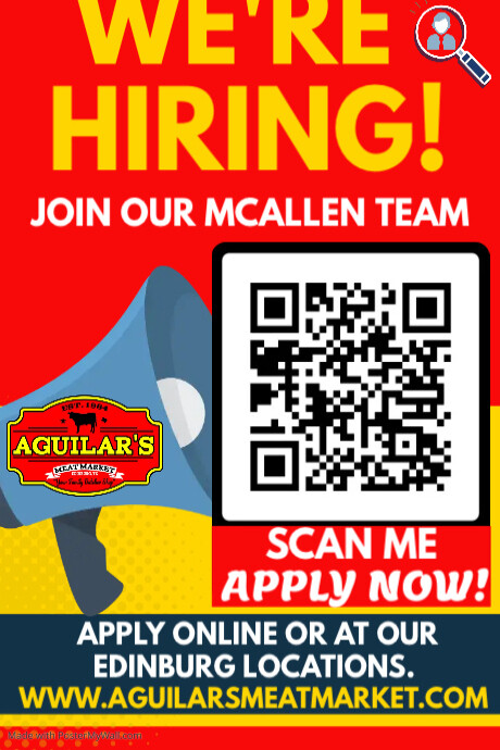 we're hiring apply now flyer (1) | PosterMyWall