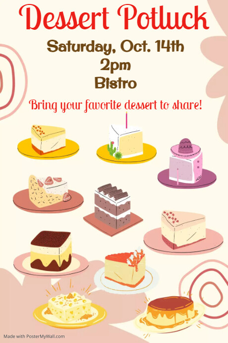 Eat an extra dessert day | PosterMyWall