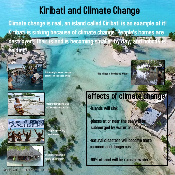 Copy of Kiribati - Climate Change | PosterMyWall