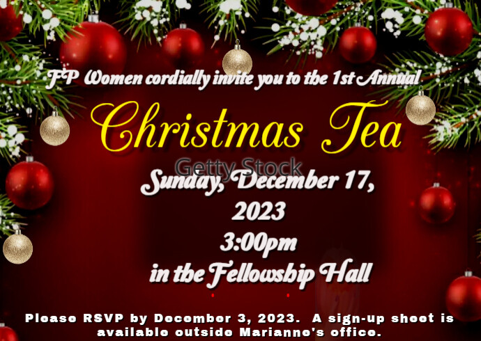 Christmas Tea | PosterMyWall