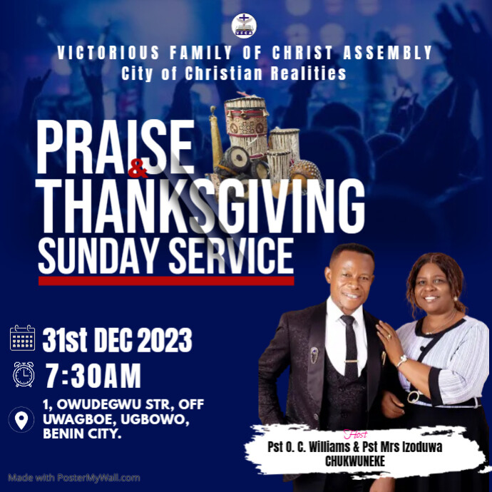 Sunday service template | PosterMyWall