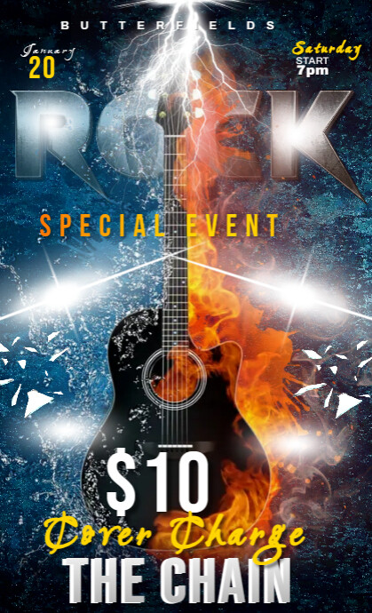 rock music party flyer | PosterMyWall