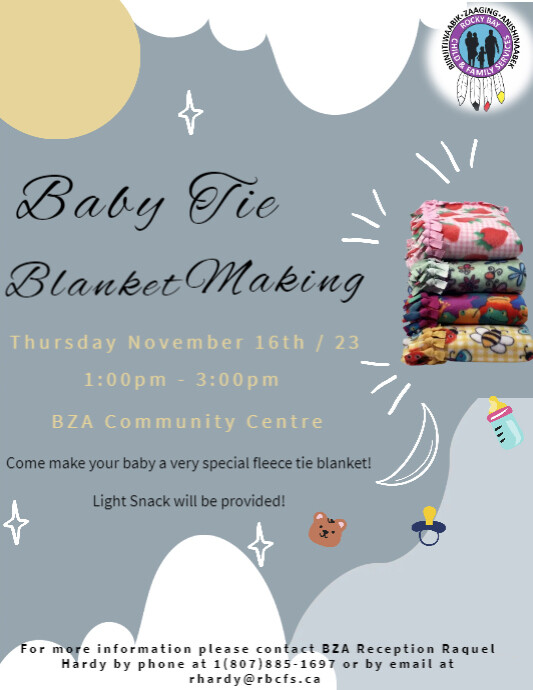 Baby Tie Blanket BZA Nov16 | PosterMyWall