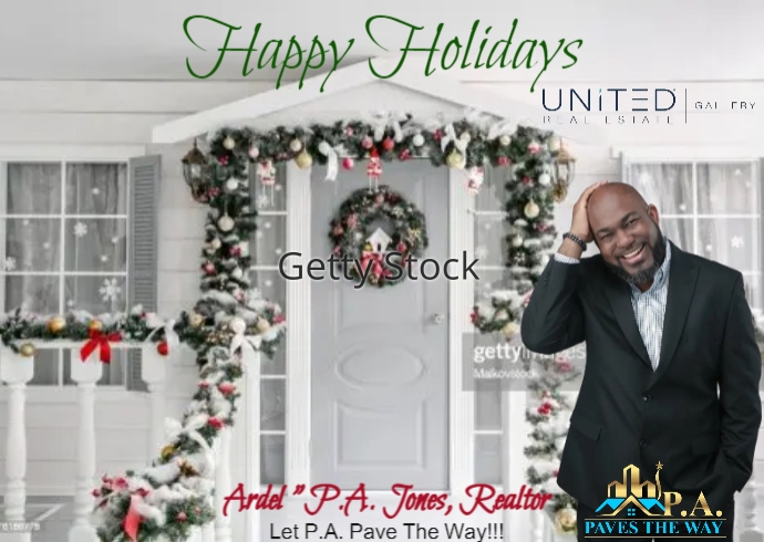 Realtor Holiday Christmas Card | PosterMyWall