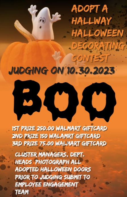 BOO Halloween party flyer | PosterMyWall