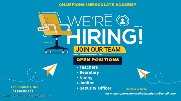 Copy of Copy of Job Vacancy Ad | PosterMyWall