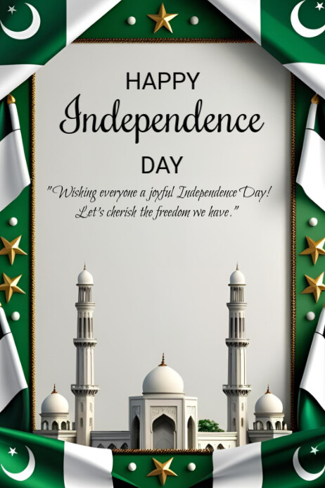 14 August Independence Day Poster Template | PosterMyWall
