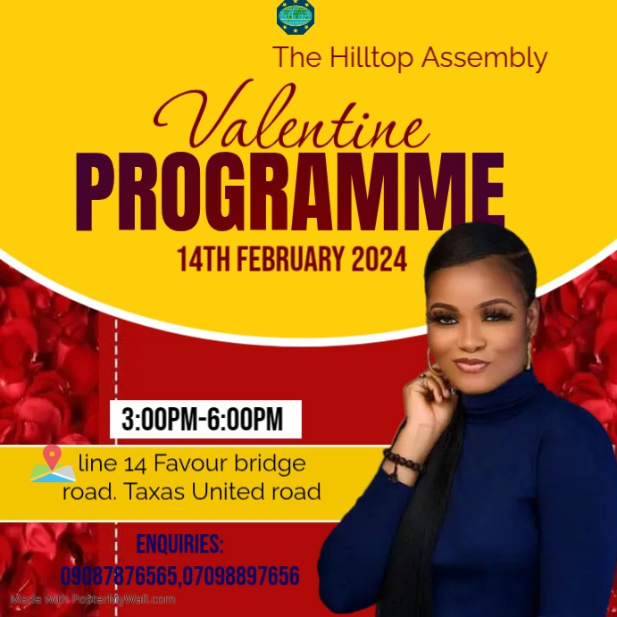 Copy of 14 February 2024 Valentine | PosterMyWall