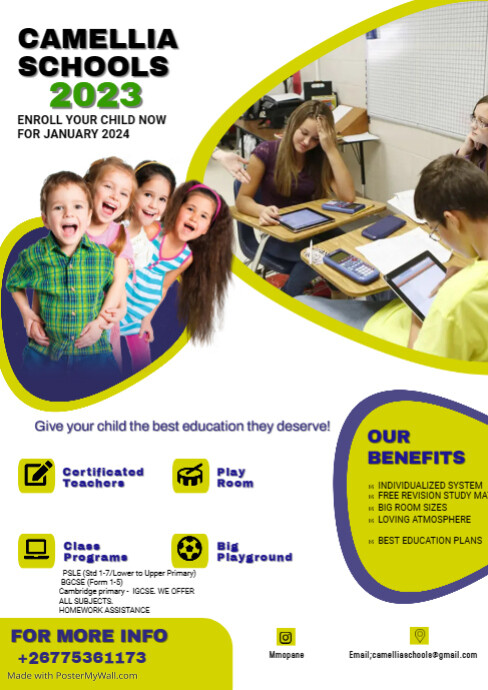 SCHOOL POSTER | PosterMyWall