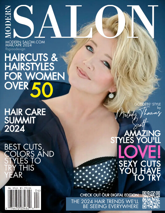 140424 Modern Salon magazine cover Templat | PosterMyWall