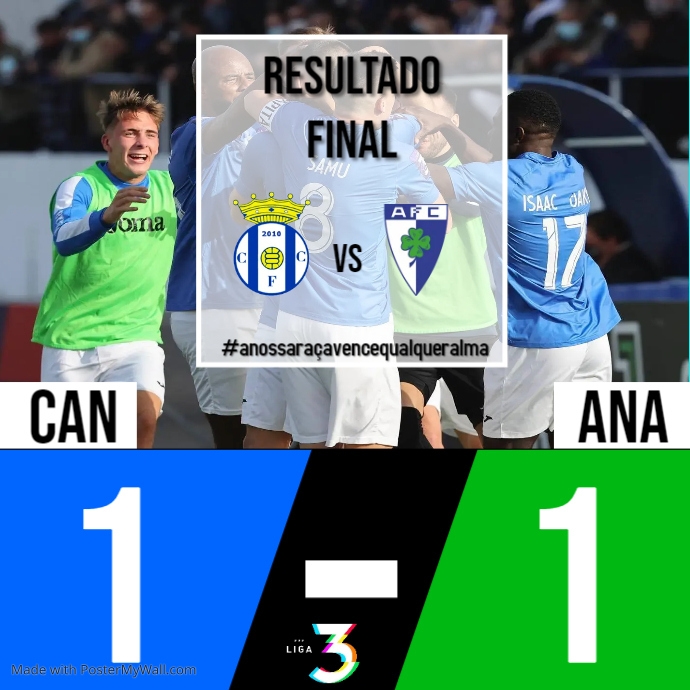 Copy of Cópia de Football Match Scoreboard | PosterMyWall