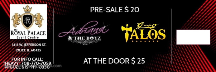 black and red colors ticket template design | PosterMyWall