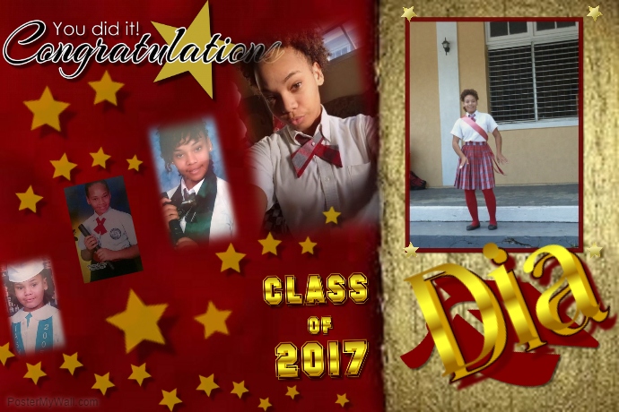 Copy of Graduation Gift Collage Red Maroon | PosterMyWall