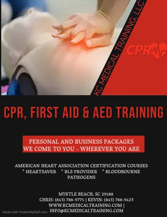 Copy of CPR & First Aid Training Flyer Template | PosterMyWall