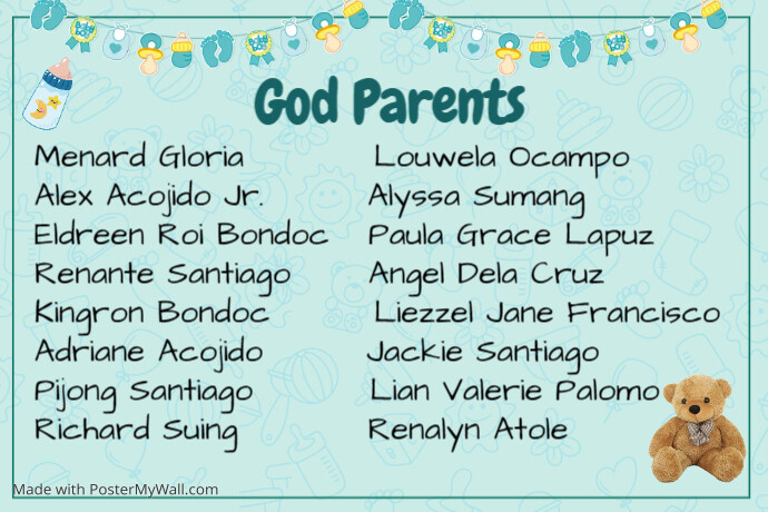 Copy of Christening Banner (1) | PosterMyWall
