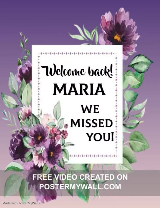 of flyer template welcome back | PosterMyWall