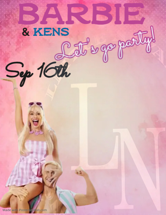 Barbie theme party | PosterMyWall