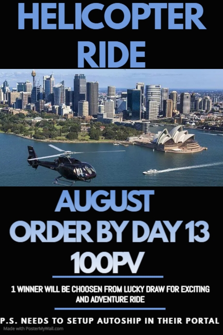 Helicopter Joy Flights Poster | PosterMyWall