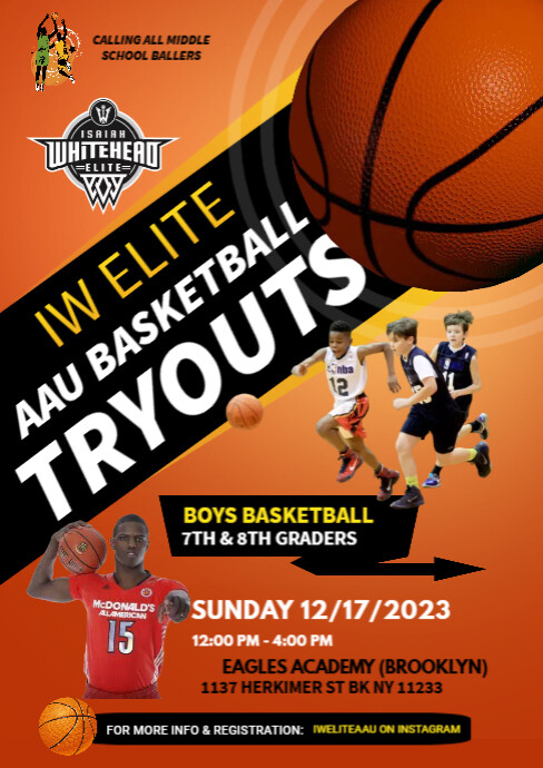 BASKETBALL FLYER TEMPLATE | PosterMyWall