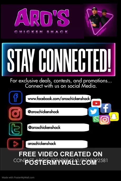 Social Media Stay Connected (1) | PosterMyWall